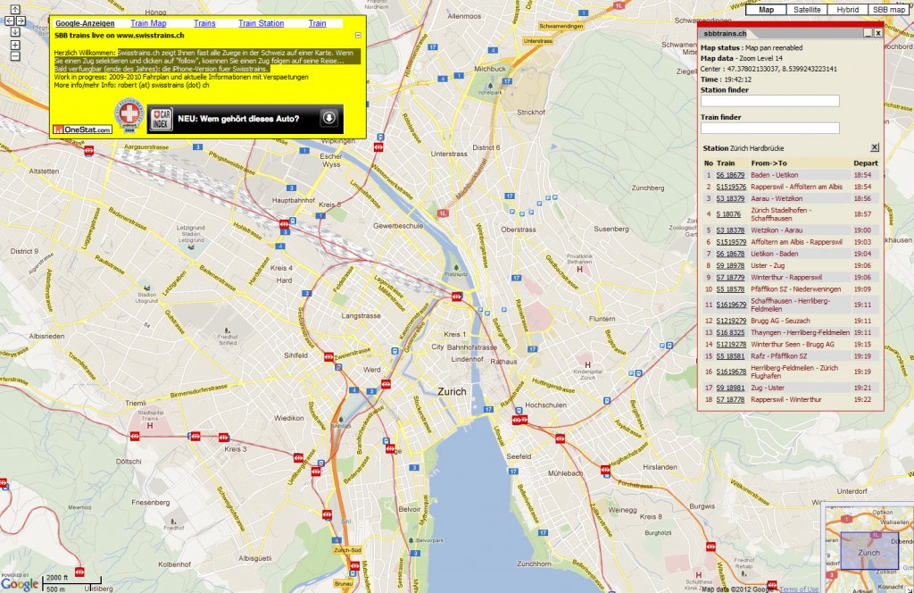Live SBB Trains Map - Swiss Railway System